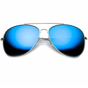 Accessories | Ice Blue Flash Mirror Lens Classic Aviator Wsilver Frames ...